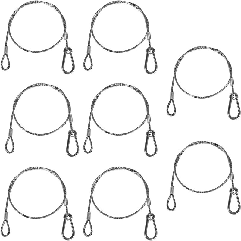 China Safety Cable Lock, Stainless Steel Cable with Loops Heavy Duty ...